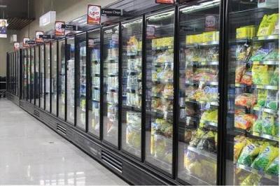 中国 はめ込み式直立したガラス ドアのフリーザーの低温3 4つの5つの6つのドア 販売のため