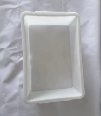 Cina SUPERMARKET Plastico spessore bianco rettangolare asilo casella di stoccaggio vassoio di ghiaccio vetrina alimentare cisterna congelatore in vendita