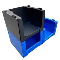 China Folding Polypropylene Corrugated Plastic Shipping Container Corflute Boxes for sale