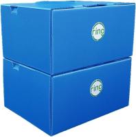 China Folding Polypropylene Corrugated Plastic Shipping Container Corflute Boxes for sale