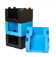 China Folding Polypropylene Corrugated Plastic Shipping Container Corflute Boxes for sale