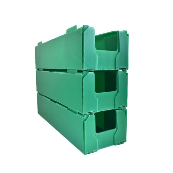 Quality Front Opening Warehouse Storage Bin Plastic Corrugated Stackable Storage Box for sale