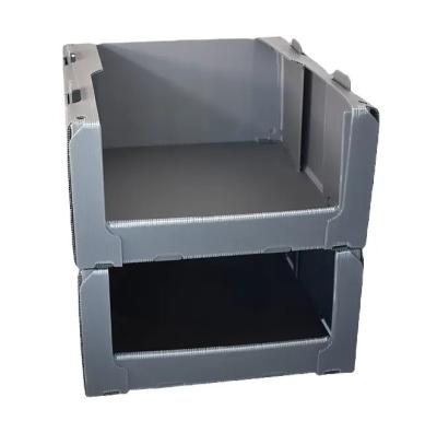 China Stackable PP Storage Warehouse Picking Box Bin Corrugated Plastic Picking Bins for sale