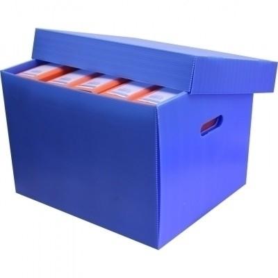 China Folding Polypropylene PP Corrugated Plastic Archive Box for sale