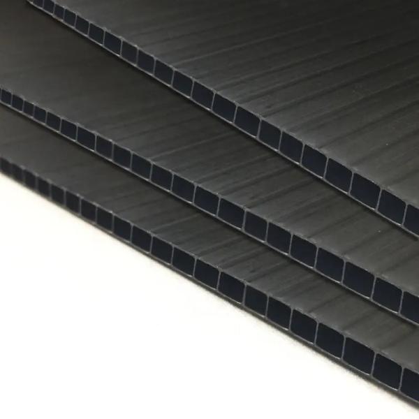Quality 2400x1200 Plastic Corrugated Boards Panels for Temporary Surface Protection Flooring Protective Sheets in Black White Blue for sale