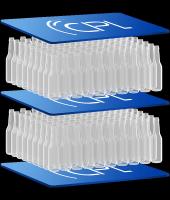 China Corrugated Plastic Polypropylene Layer Pad with All Sealed Sides and Round Corners for sale
