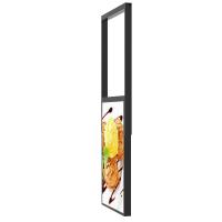 China 43 Inch Double-Sided Window LCD Display with 3000 cd/m² Outdoor Brightness and 80mm Slim Profile for sale