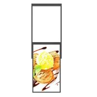 China 43 Inch Double-Sided Window LCD Display with 3000 cd/m² Outdoor Brightness and 80mm Slim Profile for sale
