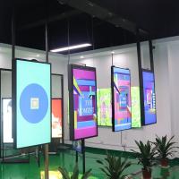 China 43 Inch Double-Sided Window LCD Display with 3000 cd/m² Outdoor Brightness and 80mm Slim Profile for sale