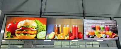 China Quadro de Menu Digital de 43 Polegadas e 700 nits para Publicidade de Fast Food à venda