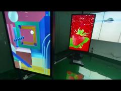 High Brightness LCD Digital Display with 18mm Bezel Width For Store Window