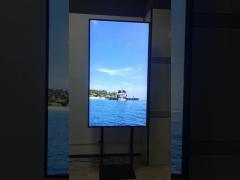 75 inch 3500nits UHD Commercial Grade Shop Window LCD Display with floor standing bracket
