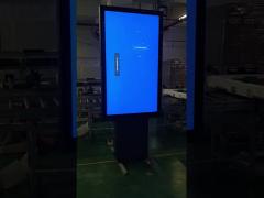 65 inch High Brightness Weatherproof Outdoor Drive Thru Menu Board with floorstanding base