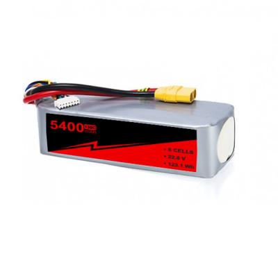 中国 22.8V LiHV 高容量 5400mah リポバッテリー 6s リオンドローンバッテリー 販売のため