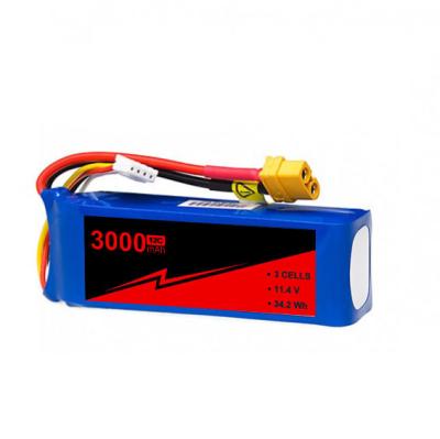 中国 高容量 3000mAh 3S RC ドローン リポ バッテリー 12C LiHV パック 販売のため