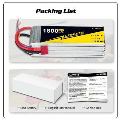 China 3s 1800mAh 11.1V 70C LiPo Battery XT60 For RC Helicopter Aircraft Quadcopter Cars Airplane for sale