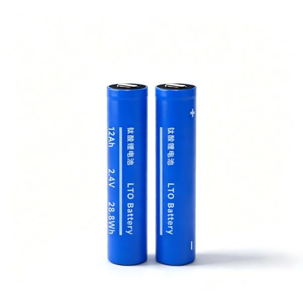 Quality 33140 Cylindrical LTO Battery Cell 2.4V 12Ah 8C Rapid Charging For AGVs for sale