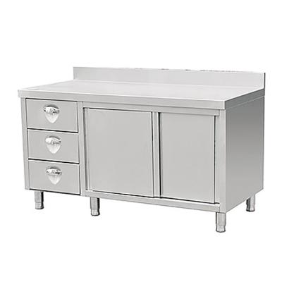 China Durable Commercial Kitchen Drawer Cabinet /stainless steel sideboard with drawers for sale