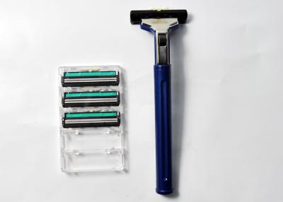 Cina Rasoio di rasatura manuale della lama smontabile della testa due del negozio di barbiere con la maniglia di plastica in vendita