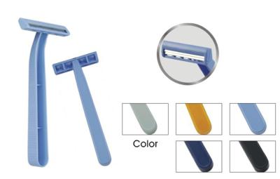 Cina Maniglia di tocco personale eliminabile del rasoio degli uomini ed a testina fissa di plastica in vendita