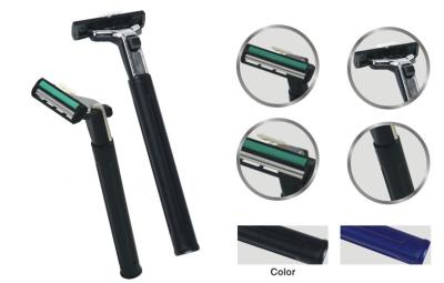 Cina Twin Blade Manual Shaving Razor Disposable Razor With Clean System in vendita