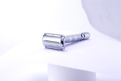 Cina Il doppio OEM d'argento maschio della maniglia del metallo del rasoio di sicurezza della lama di Egde accetta in vendita