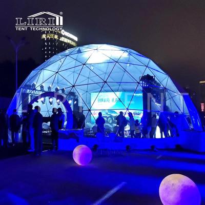 China 15m Geodesic Dome Event Tent 177㎡ Event Restaurant Showroom Tent for sale
