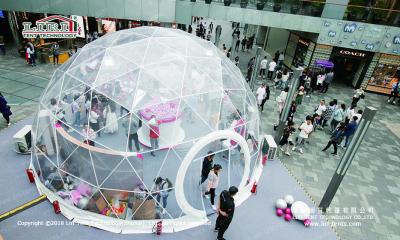 China 15m Diameter Geodesic Dome Event Tent 177㎡ Product Launch Showroom for sale