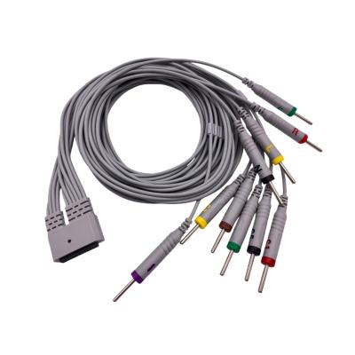 China 12 Lead ECG Cables Compatible With Beijing Medix MECG-300/200 Holter for sale