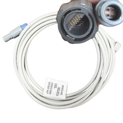 China Compatible IBP Invasive Blood Pressure Adapter Cable with Argon Interface for Jinjiang Electronics Patient Monitors for sale