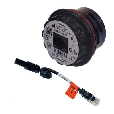 China Original Datex-Ohmeda Anesthesia Machine O2 Cell Cable 109-5570-000, 4-Pin Black with Modular Plug for GE for sale