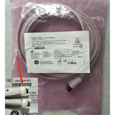 China Adult Double Tube NIBP Extension Tube With 2 Black Male Bayonet Connectors 3.6m For GE Patient Monitors for sale