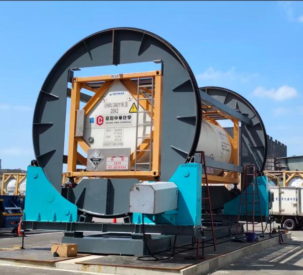 Quality ISO Tank Container Rotation Machine Automatic Turnover Rotating Machine for sale