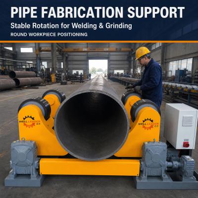 China Heavy Duty Welding Rotator for Vessel Fabrication, Stable Controlled Rotation for High Quality Circumferential Welds for sale