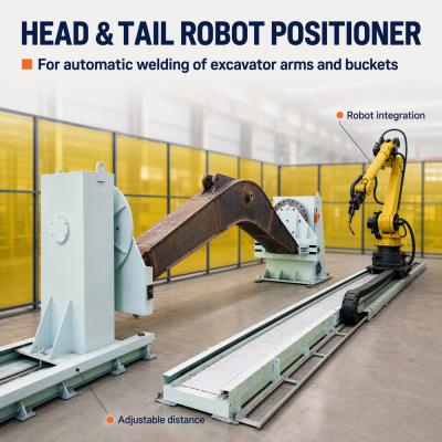 China Adjustable Head-Tail Robot Positioner, Heavy Duty Welding Turn Table for Construction Machinery Fabrication for sale