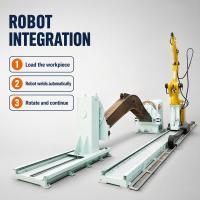 China  Robotic Welding Workcell with Head Tail Positioner, Complete Workflow: Load Workpiece, Auto Weld, Rotate & Continue for sale