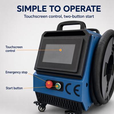 China 3-in-1 Self-Cooling Handheld Fiber Laser Machine, Simple To Operate With Touchscreen Control & Two-Button Start, Welding Cutting Rust Removal for sale