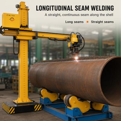 China Heavy Duty Circumferential Seam Welding System, Welding Manipulator Matched with Turning Rolls for Tank Girth & Ring Seam Fabrication for sale