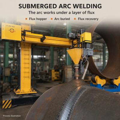 China Industrial Automatic Girth Ring Seam Welding Manipulator, Turning Rolls Rotate Shell While Welding Head Works for Vessel Production for sale