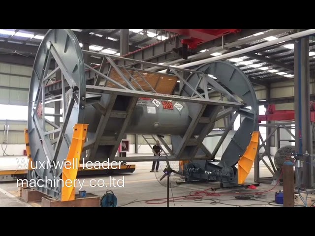 Machine de renversement de faisceau pour le renversement de conteneurs et de structures métalliques