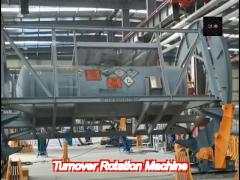 large automatic turning rolls iso tank rotator 20ft 40ft swap iso tank container rotation machine