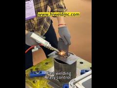 Máquina de solda a laser de fibra de precisão com ponto focal fino 100 mm comprimento focal