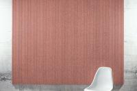China V Shape Purple Polyester Sound Absorbing Panels High Density for sale