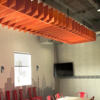 China 100% Polyester 25mm 3000gsm Acoustic Ceiling Panels for sale
