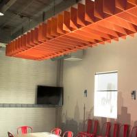 China 100% Polyester 25mm 3000gsm Acoustic Ceiling Panels for sale