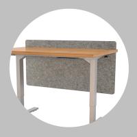 China 30mm Intertek Acoustic Desk Screen For Libraries for sale
