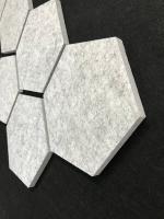 China 12mm Thickness Hexagonal Decorative Wall Ceiling Polyester Acoustic Panels for sale