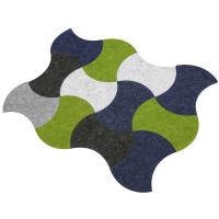 China Polyester Carved Acoustic Pet Felt Panels Full Form for sale