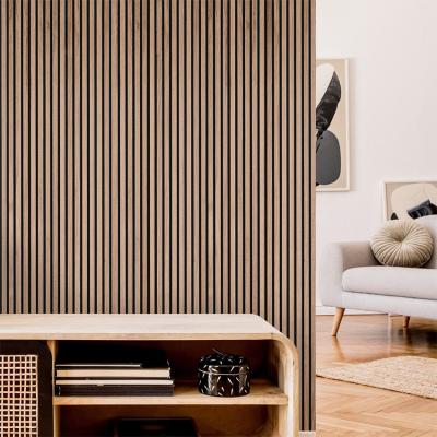 Cina La stecca di legno acustica scanalata del legname riveste lo spessore di pannelli di 21mm in vendita