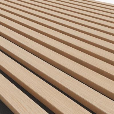 Cina decorazione a stecche di legno insonorizzata dei pannelli di parete del MDF di 22mm in vendita
